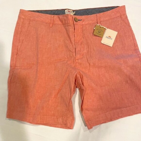 Faherty | Shorts | Faherty Cotton Shorts Rose Red Size 35 | Poshmark